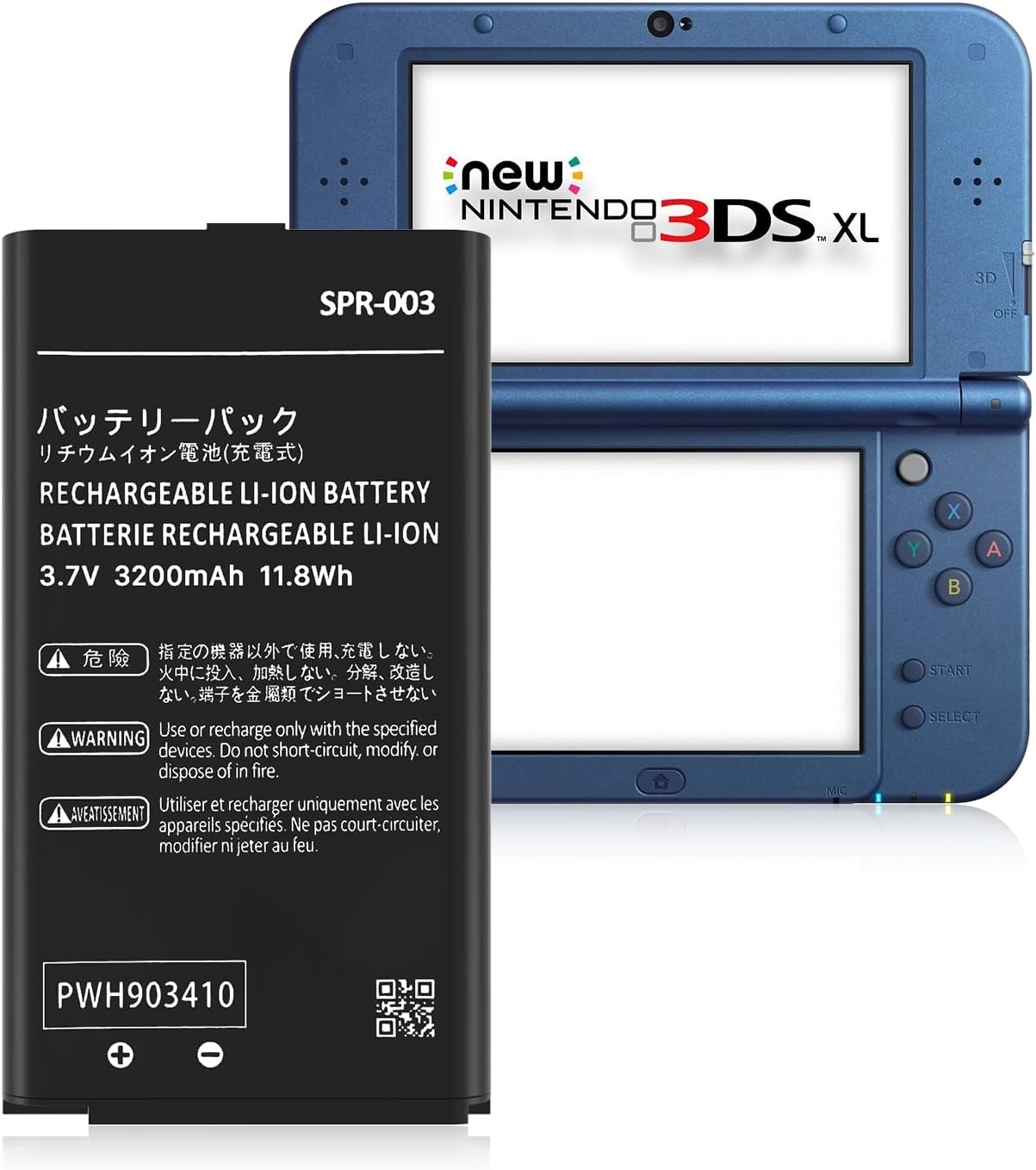 Amazon.com: 3DS XL Battery Pack, (2024 New Version) High Capacity ...