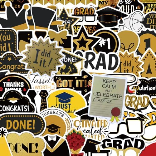 GORGECRAFT 184pcs Graduation Theme Stickers Self-adhesive Envelope ...