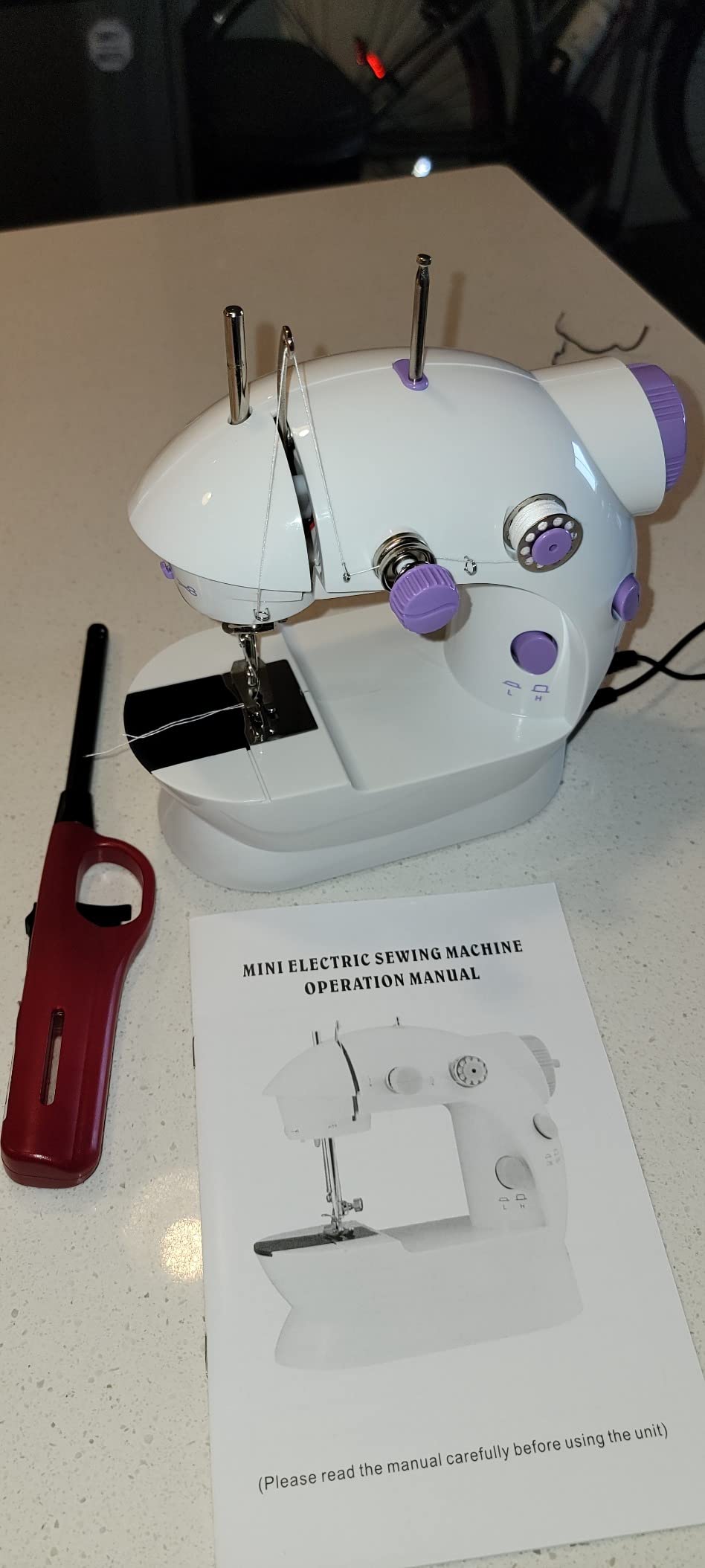 $4/mo - Finance Mini Sewing Machine Upgraded Portable Two Threads ...