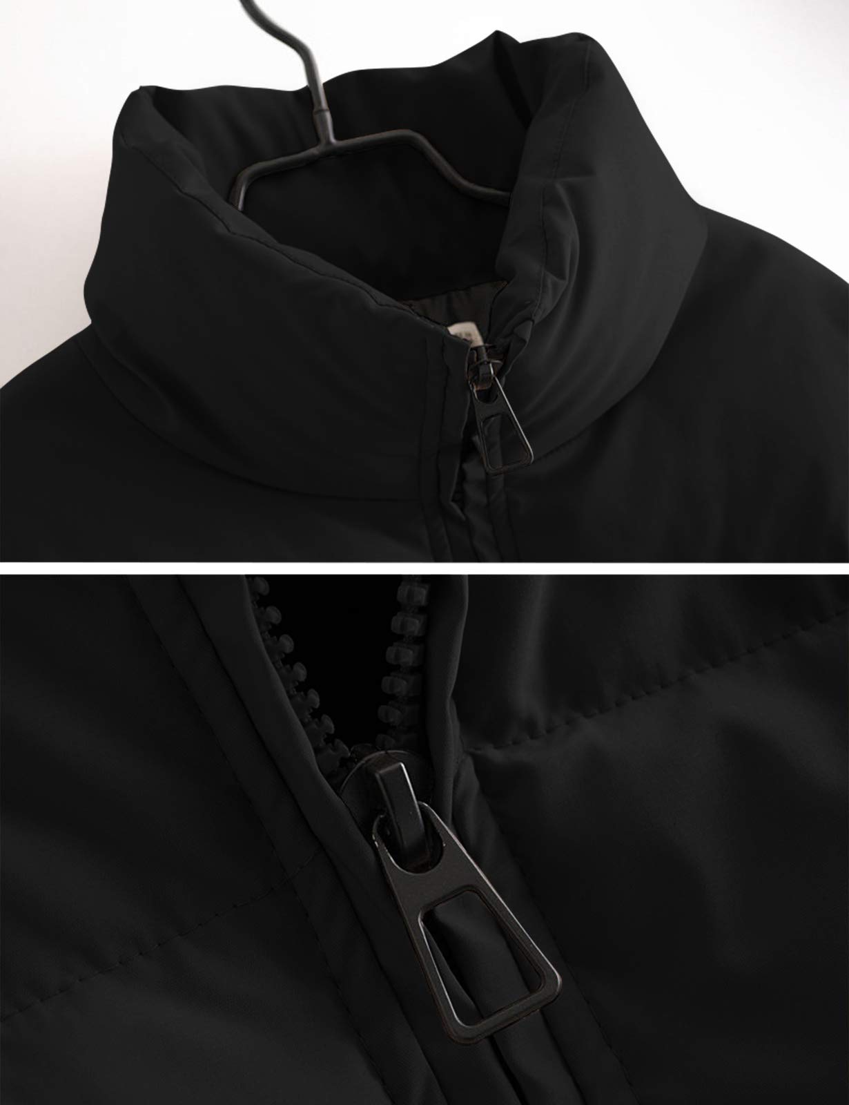 MEROKEETY Women's Winter Long Sleeve Zip Puffer Jacket Pockets Baggy ...