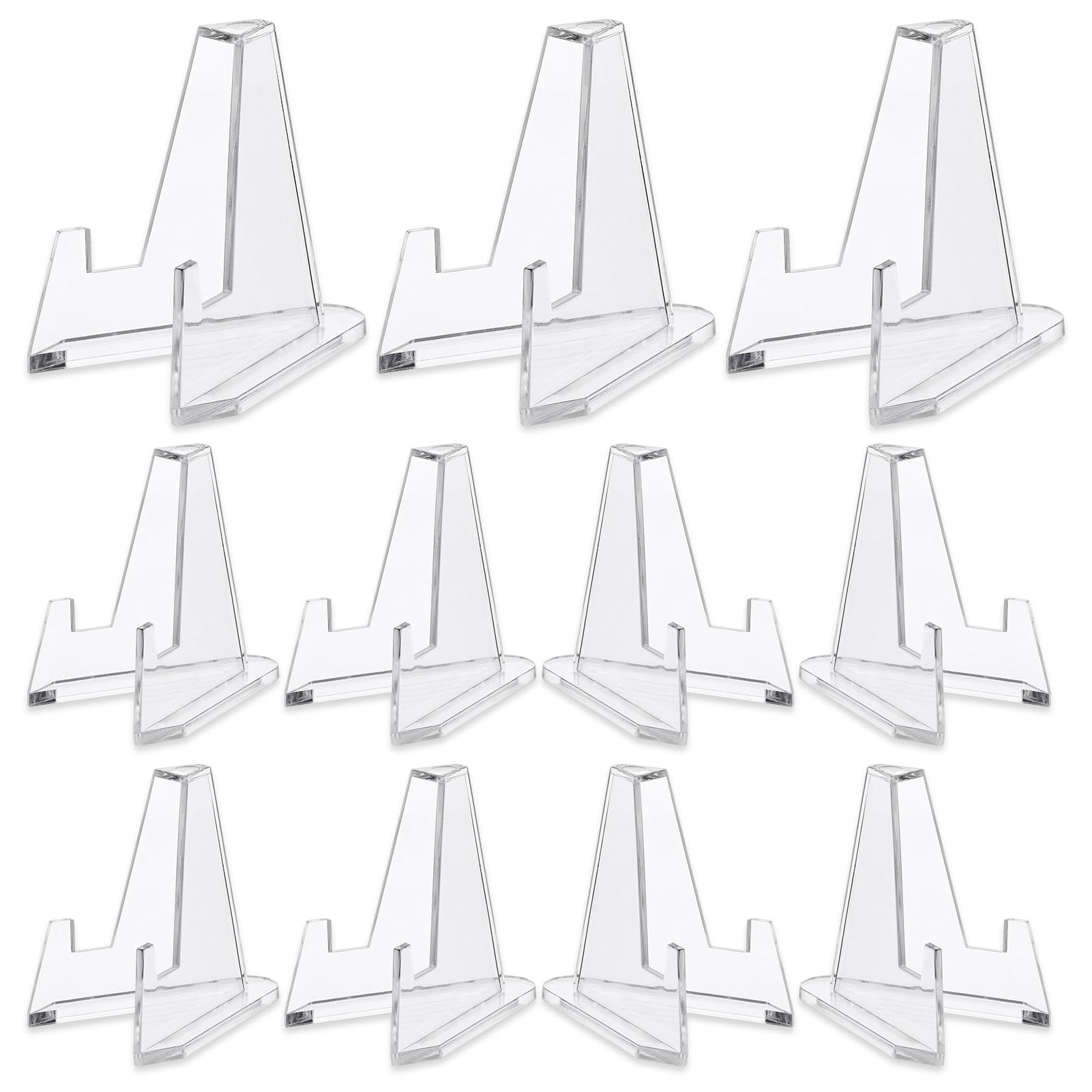 Hejo 24Pcs Mini Acrylic Trading Card Stand, Anti-Slip Clear Easel ...