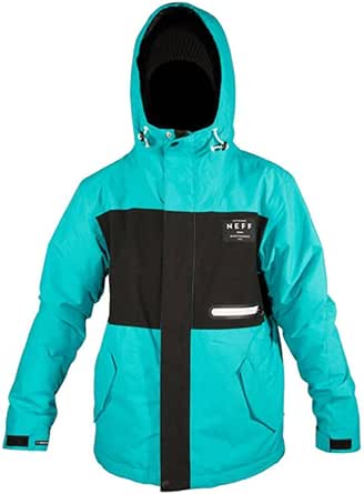 Amazon.com : NEFF Boys Trifecta 2 Snowboarding Jacket 15F61001, Teal ...