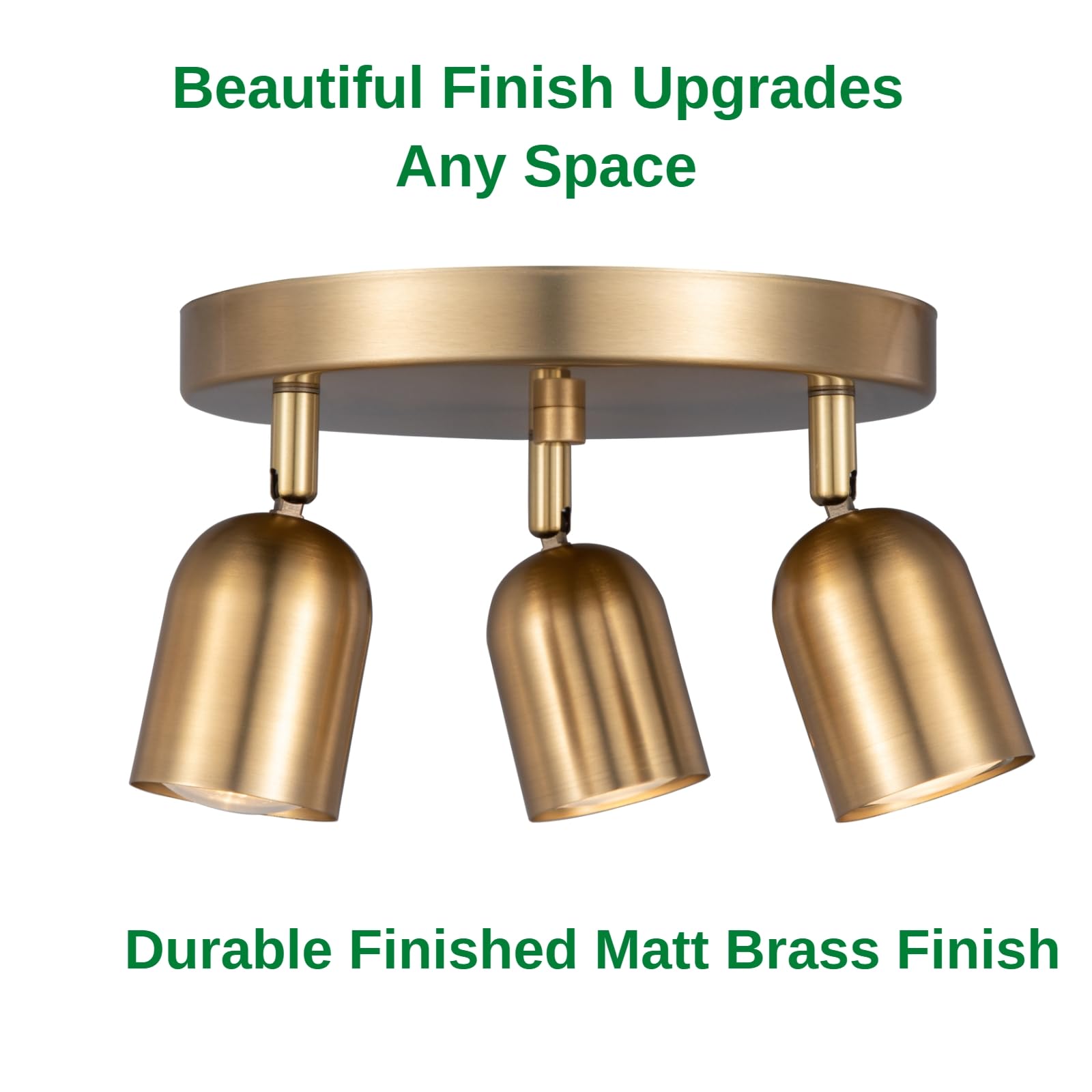 Brass Track Lights Finish Globe Electric Pratt 2 Ft. Matte Brass