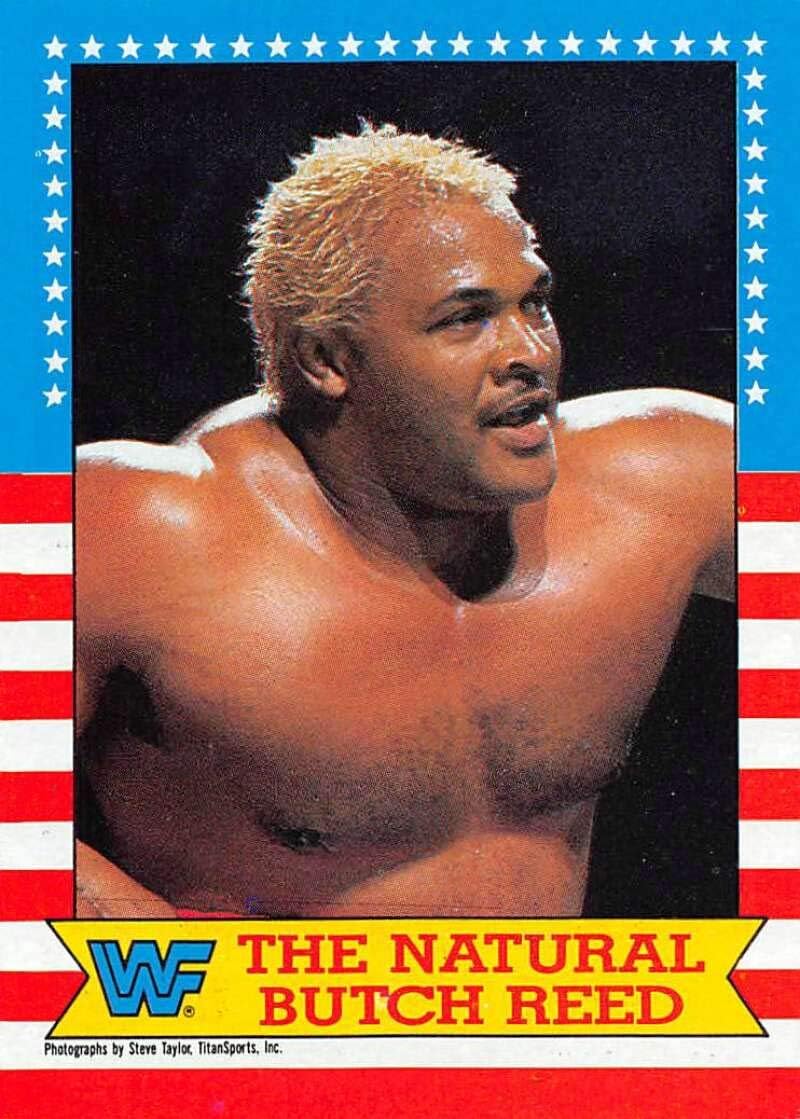 Amazon.com: 1987 Topps WWF Wrestling #18 The Natural Butch Reed ...