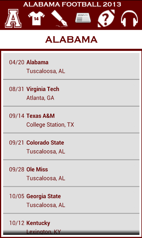 Alabama Football 2013 Ad supported - App on Amazon Appstore