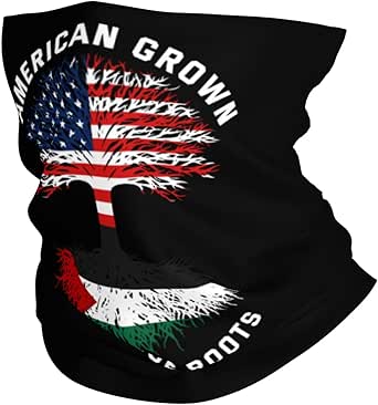 American Grown with Palestinese Roots Palestine Flag Balaclava Bandana ...