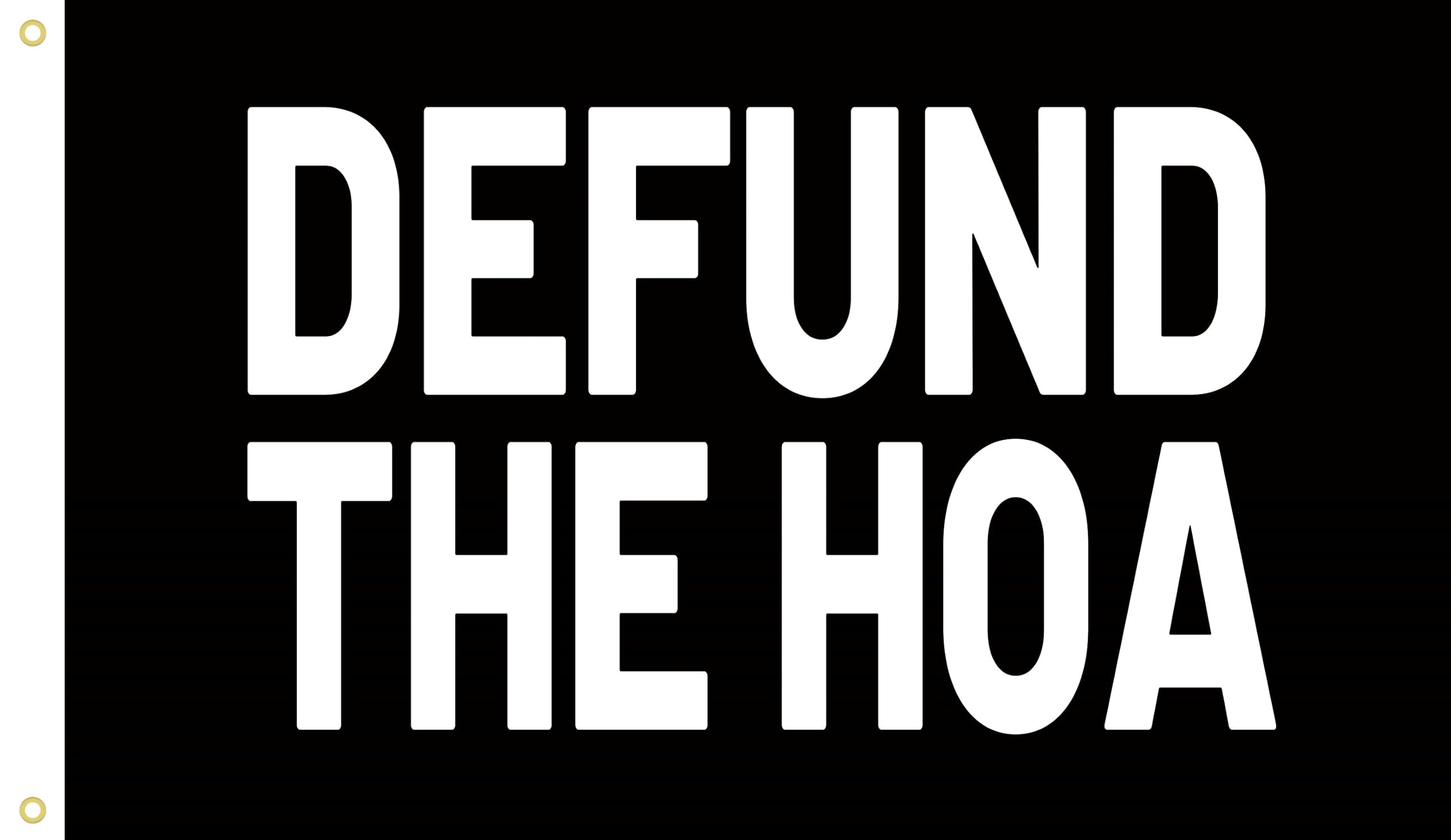 Snapklik.com : Defund The Hoa Flag 3x5 Ft Outdoor Indoor