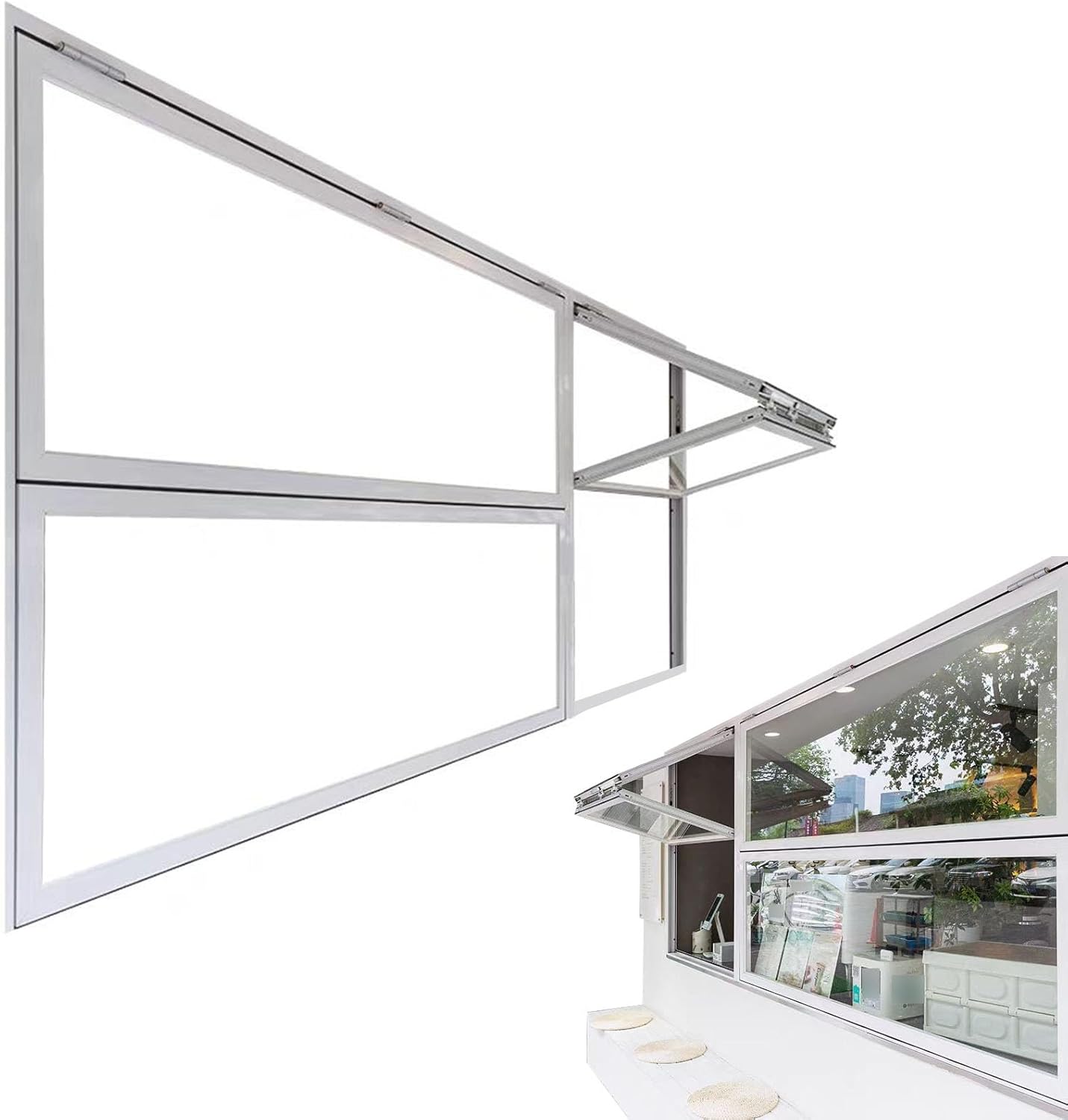 Amazon.com: 46x32” Concession Folding Window for Food Truck, Concession ...