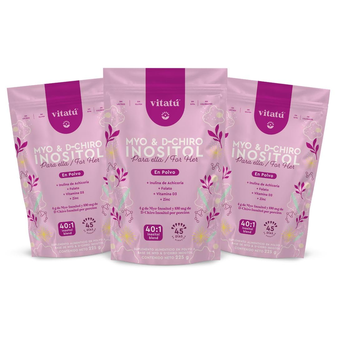Vitatú | 3 Myo Inositol & D-Chiro Inositol mezcla ideal 40:1 con Folato ...