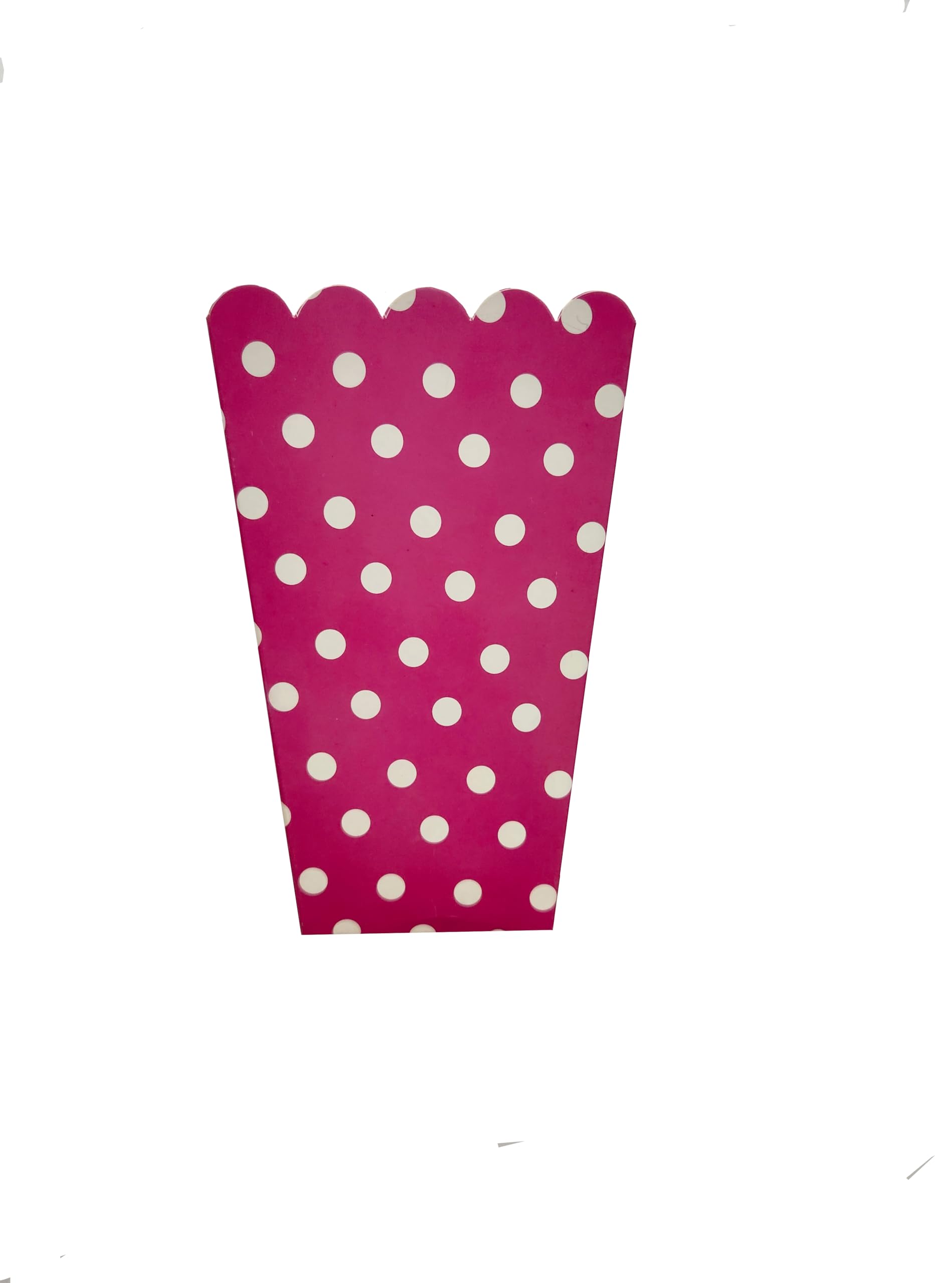 Buy ECOSIP® (50PCS) Polka DOTS Theme Pink Popcorn Boxes Movie Theater ...