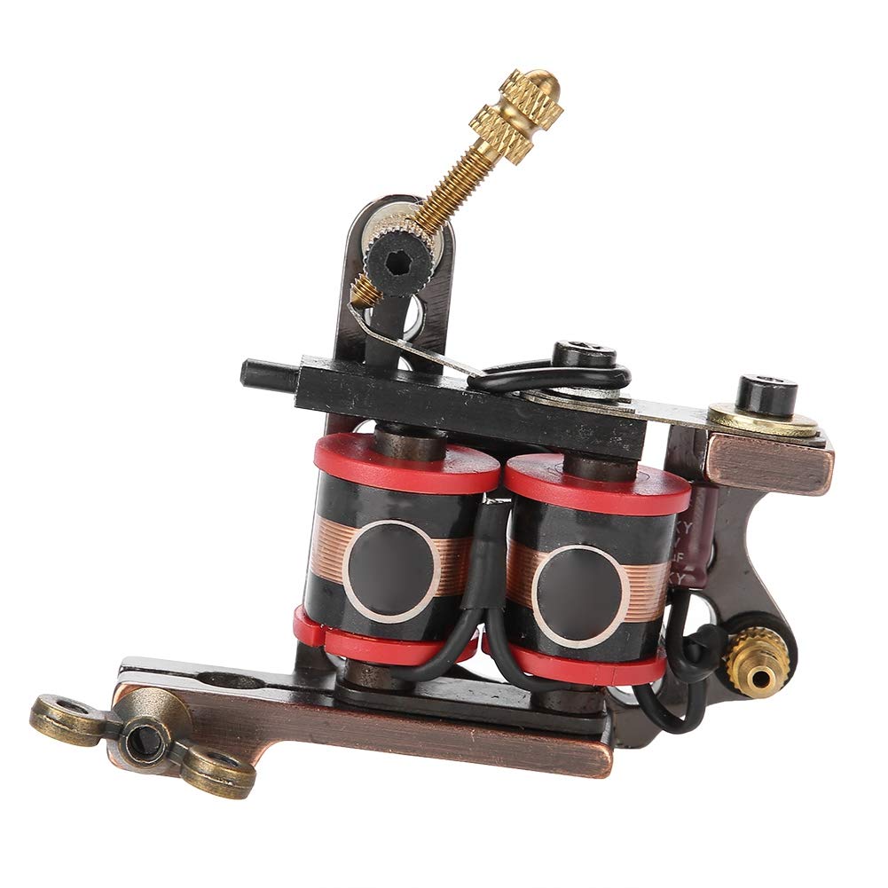 Buy Cimenn Professional Liner Shader Tattoo Iron Machine 10 Wrap Copper ...