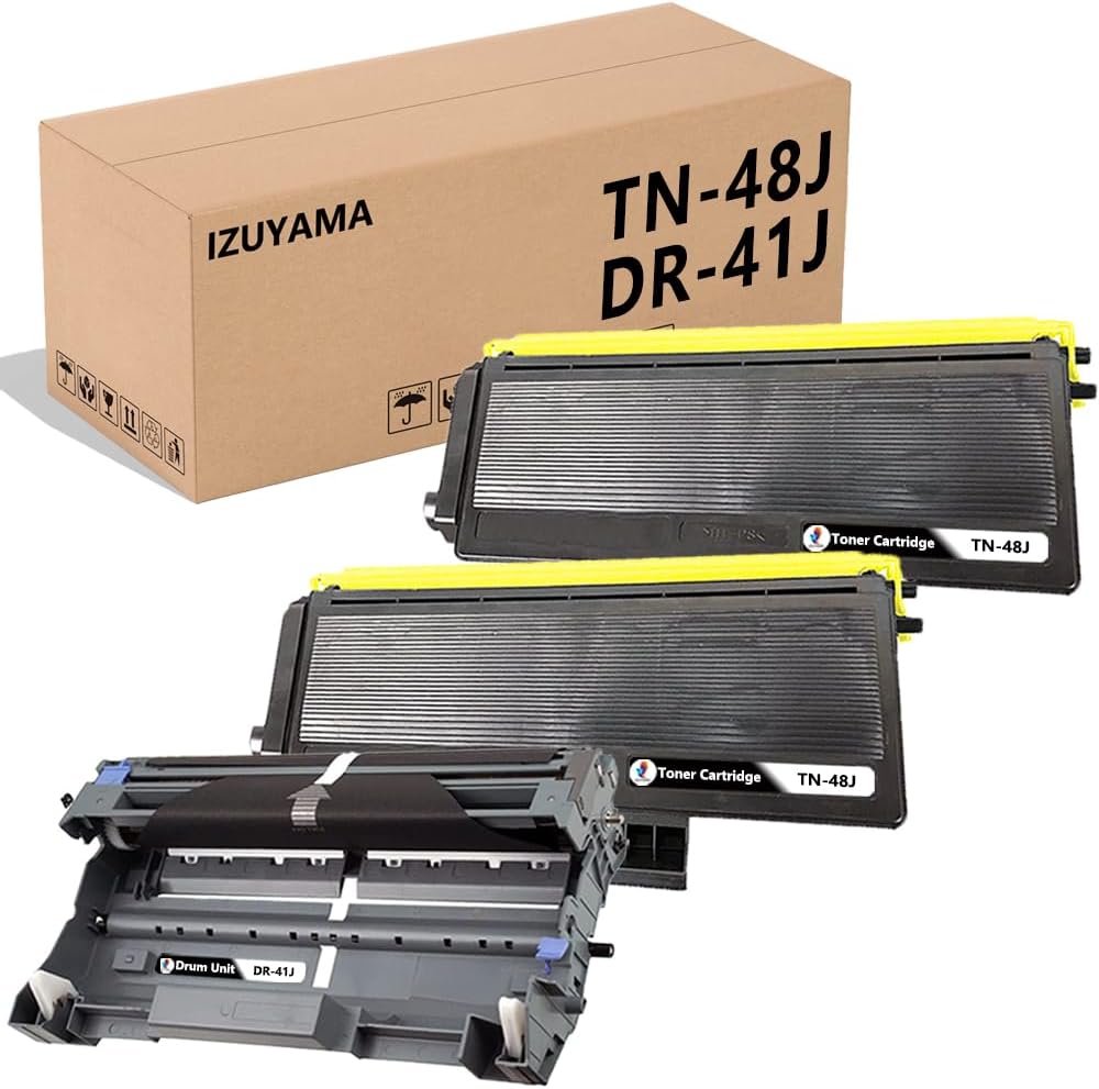 Amazon.co.jp: ブラザー (Brother)用 TN-48J DR-41J 互換トナーカートリッジ【TN-48J×2 DR-41J×1 合計3本セット】TN48J DR41J 汎用 ...
