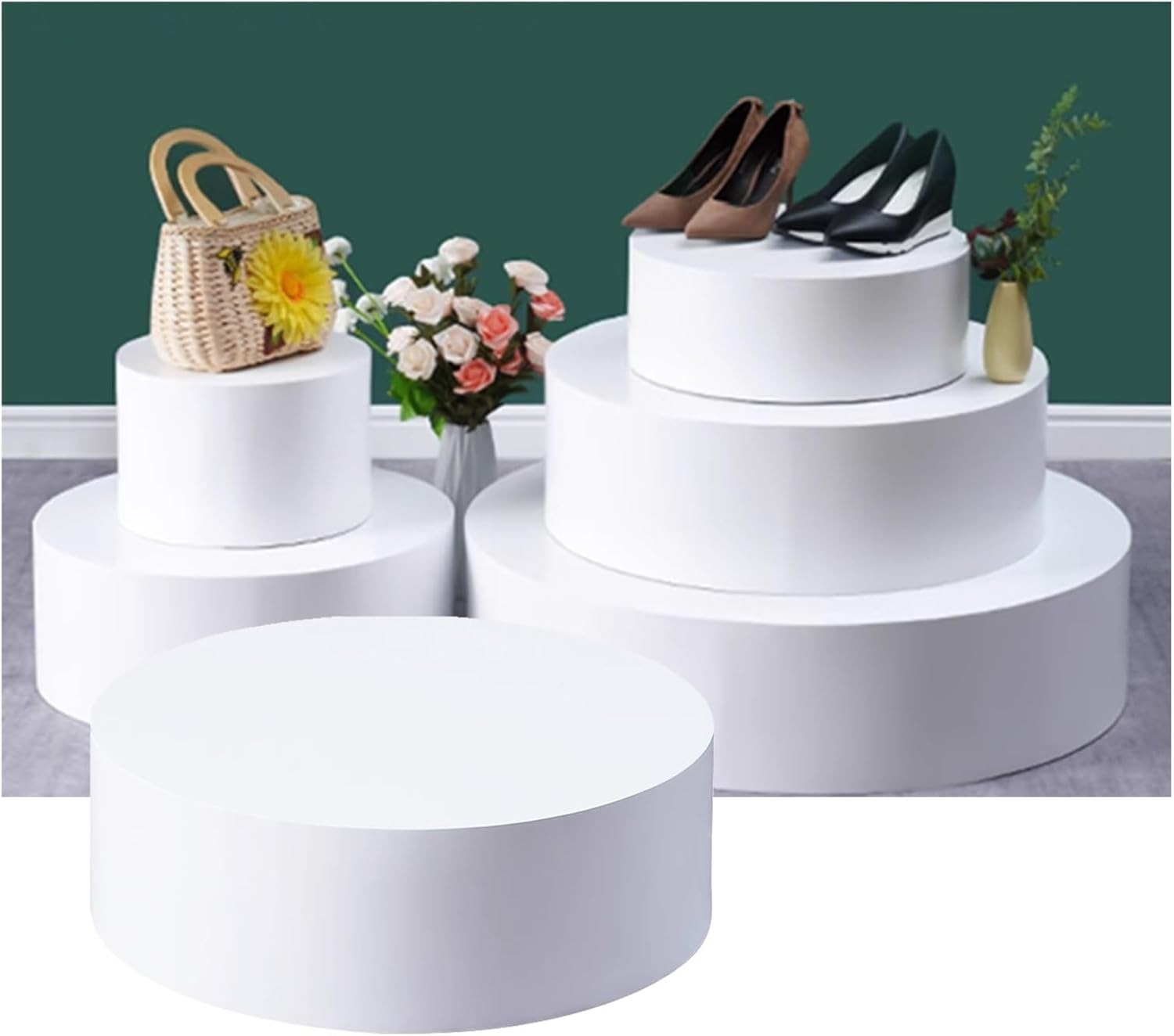 Amazon.com: GOCHUSX Round Cylinder Pedestal Stands, Stable Dessert ...