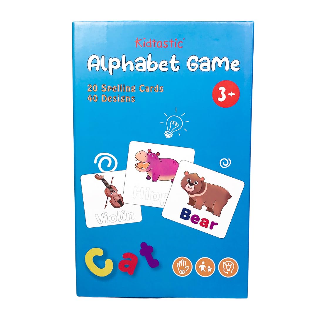 Kidtastic Alphabet Game Flash Cards Wooden Letters Set for sale ...