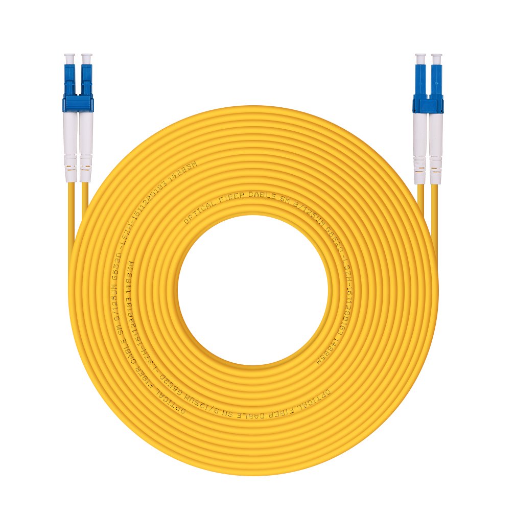Amazon.com: 20M OS2 LC to LC Fiber Patch Cable, Single Mode SFP Fiber ...