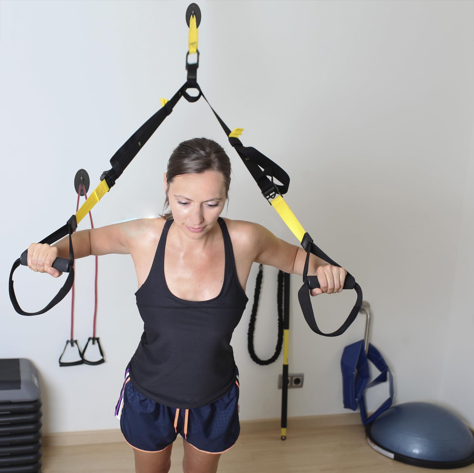 Snapklik.com : FITKIT Wall Mount 3 Anchors For Resistance Bands, Space ...