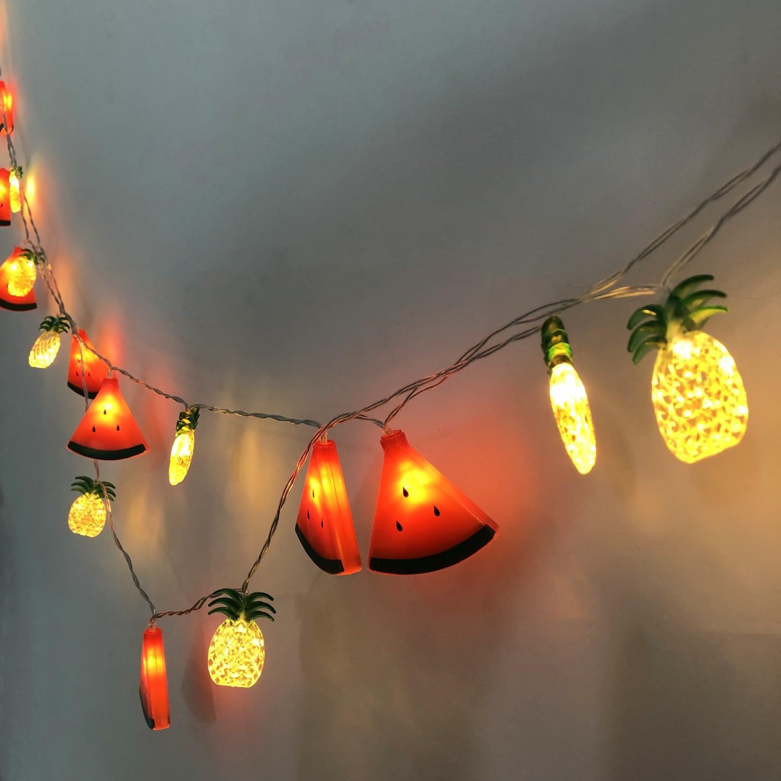 Pineapple Outdoor String Lights Vigdur 2 Packs Pineapple String Lights