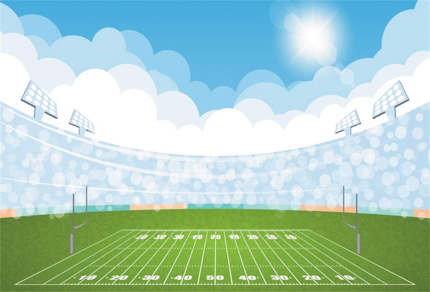 Cartoon Football Field