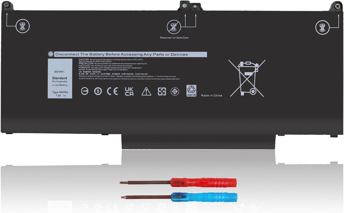 Amazon.com: 60Wh MXV9V Battery For Dell Latitude 5300 5310 7300 7400 ...