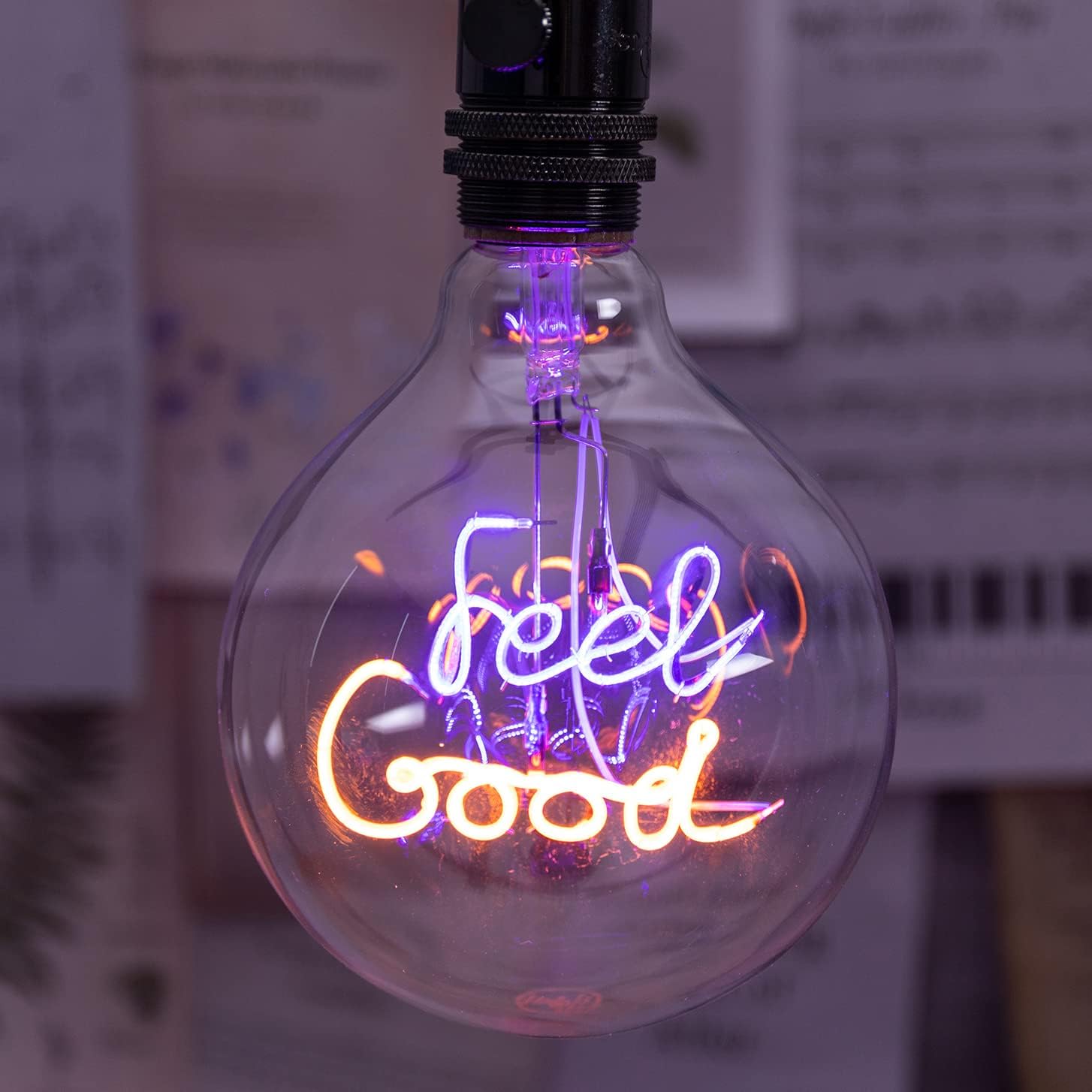Decorative Light Bulb, 4W Feel Good Night Light Bulb，G125 Globe LED ...