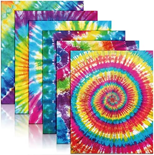Amazon.com : Outus 24 Pcs Tie Dye 2 Pocket Folders Letter Size Decorative File Folders Heavy ...