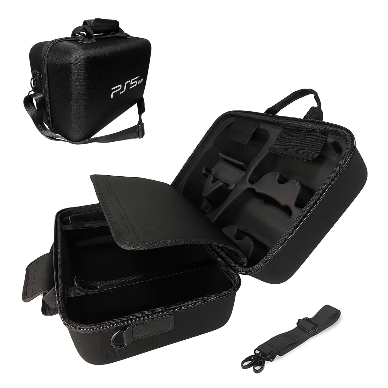 PSS Carrying Case Compatible with PS5 Slim, Travel Case Hard Shell ...
