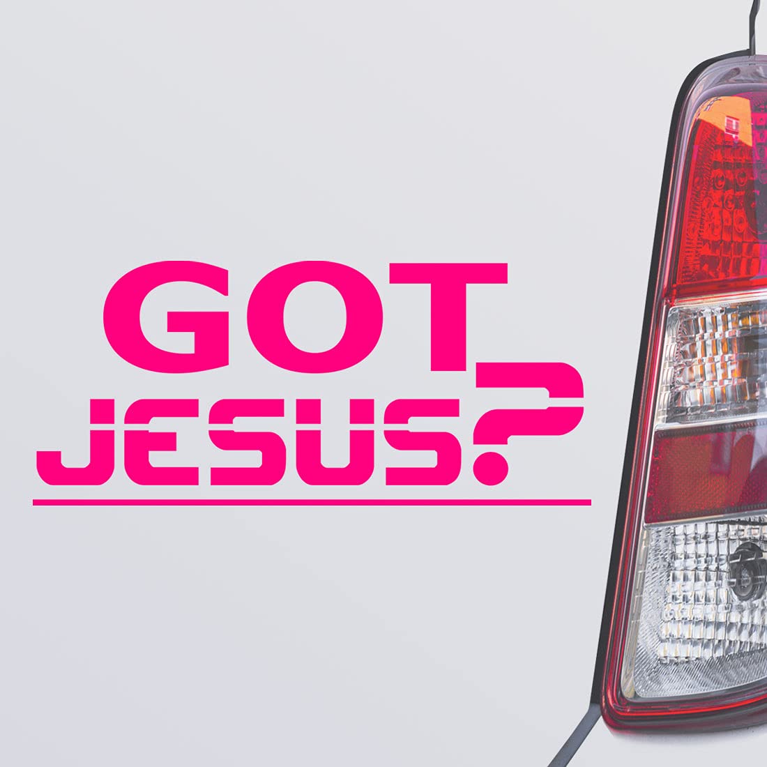 Do You Follow Jesus This Close Vinyl Car Decal Bumper