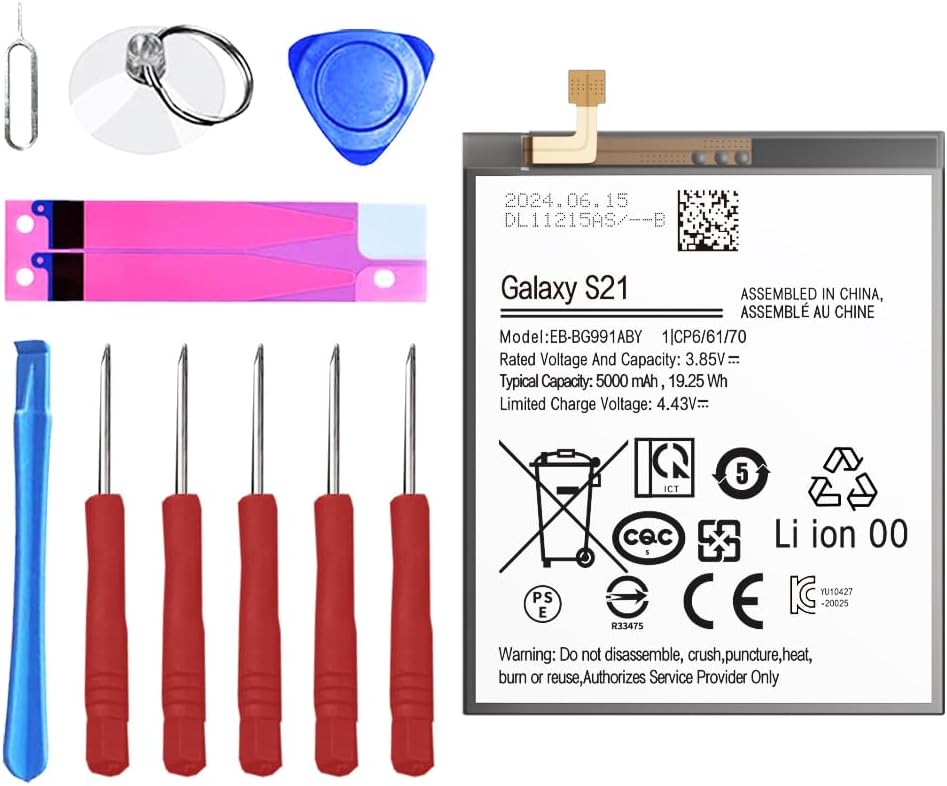 Akku für Samsung Galaxy S21 SM-G991 4000mAh Battery Code EB-BG991ABY Li ...