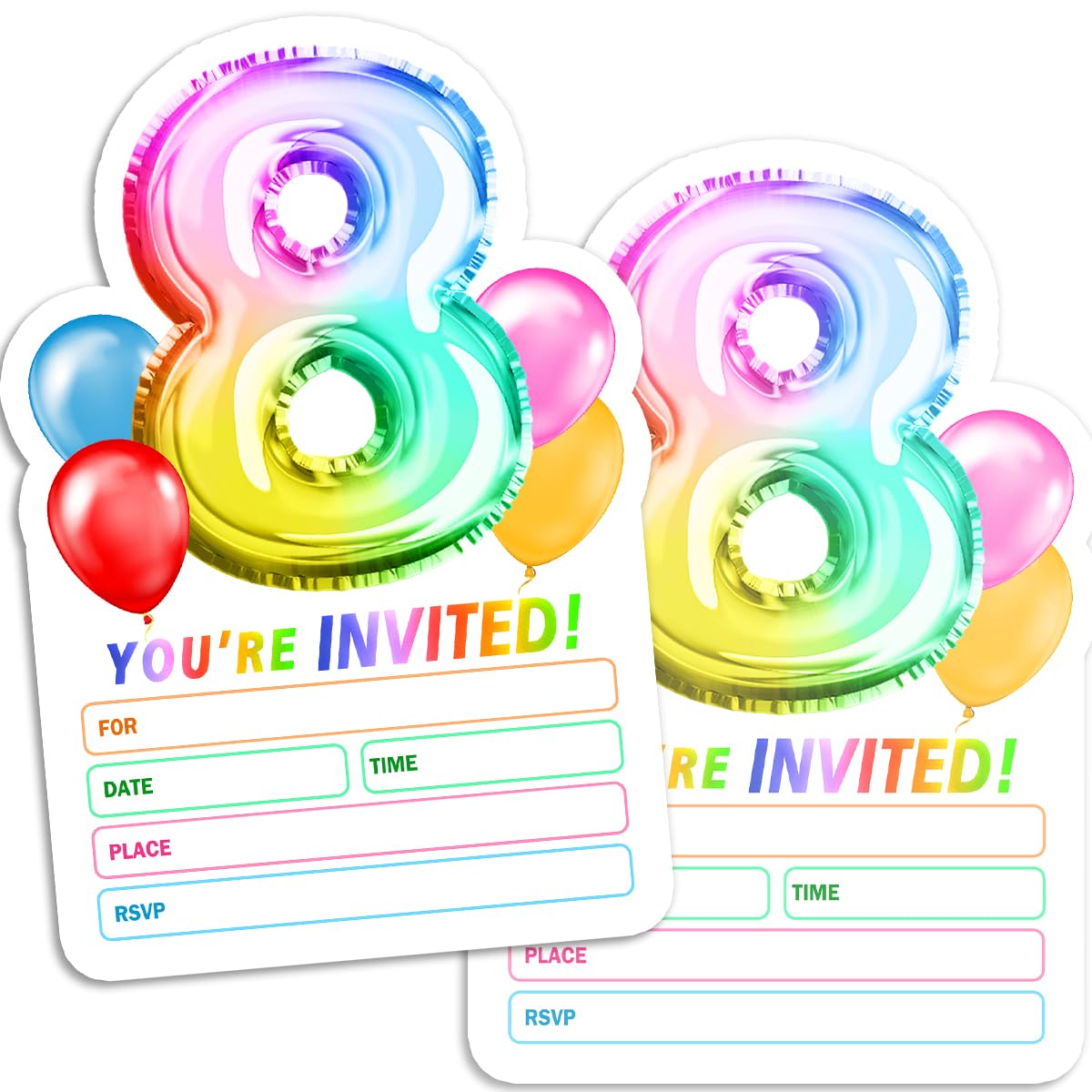 Girls 8th Birthday Party Invitations Kids Birthday Party Invitation