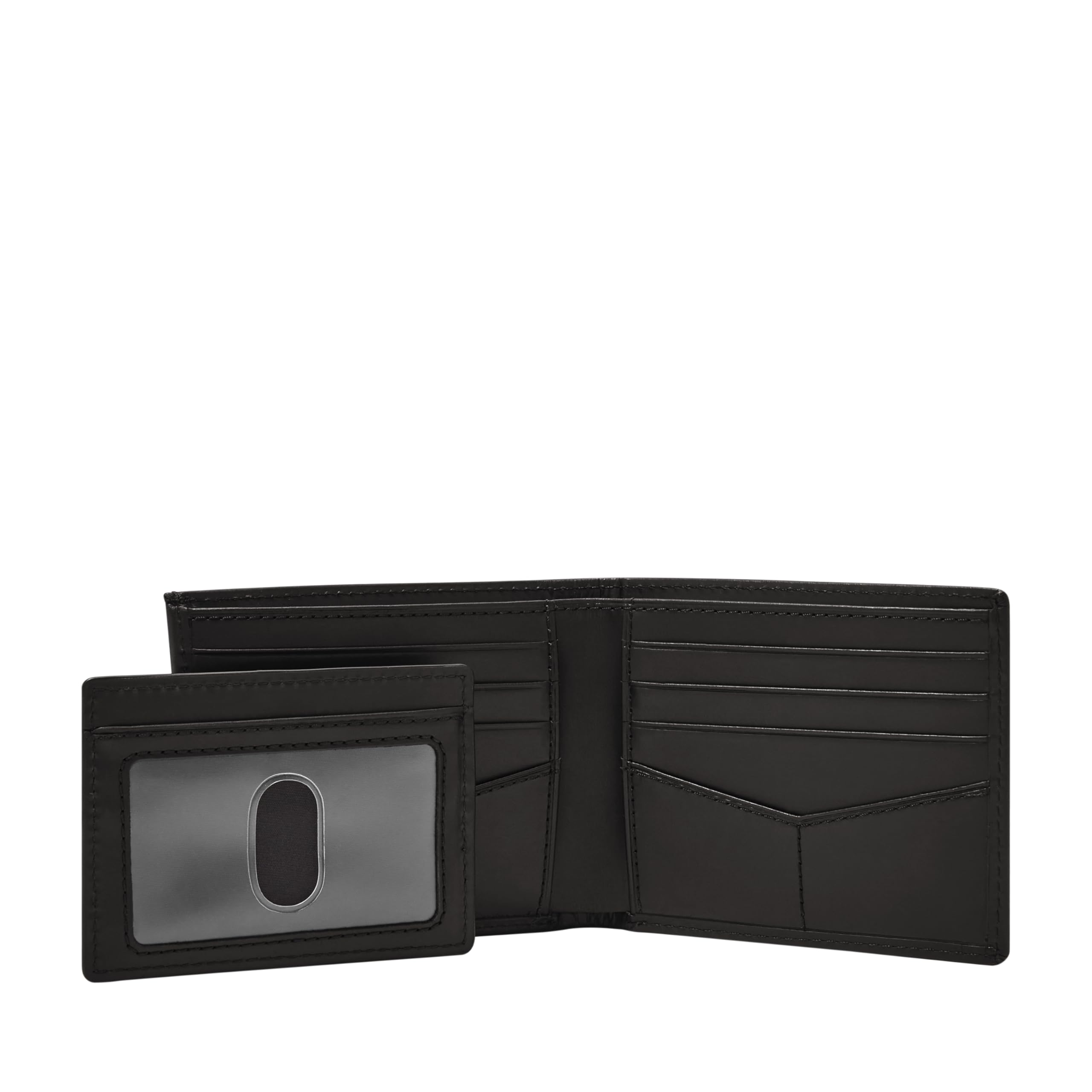 Snapklik.com : Fossil Mens Derrick Leather Bifold Sliding 2-in-1