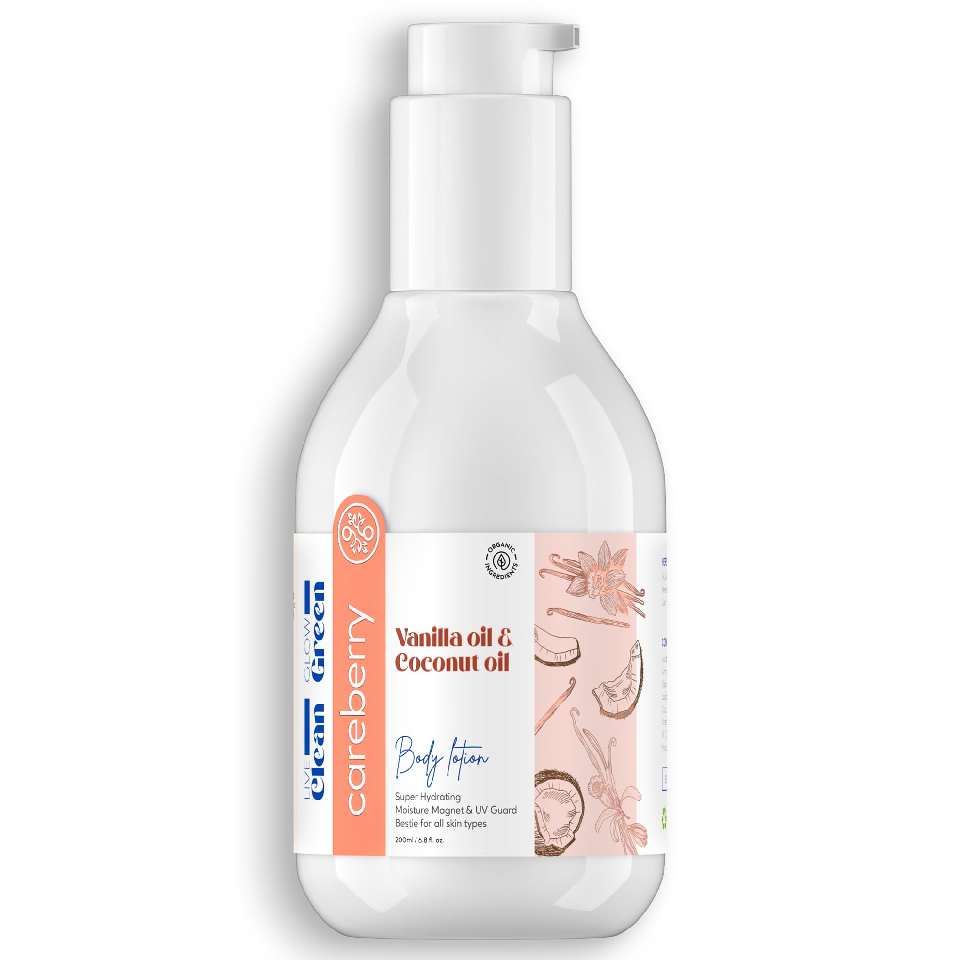 Buy Careberry Body Lotion with Vanilla, Coconut Oil & Vitamin E | 100% ...