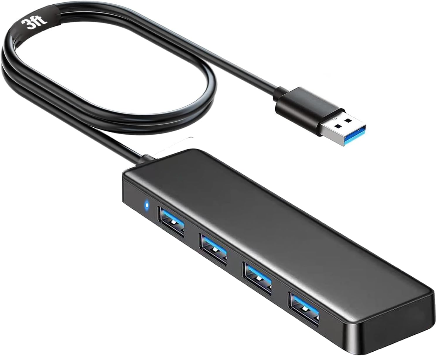 Amazon.com: USB 3.0 Hub, VIENON 4-Port USB Hub USB Splitter USB ...
