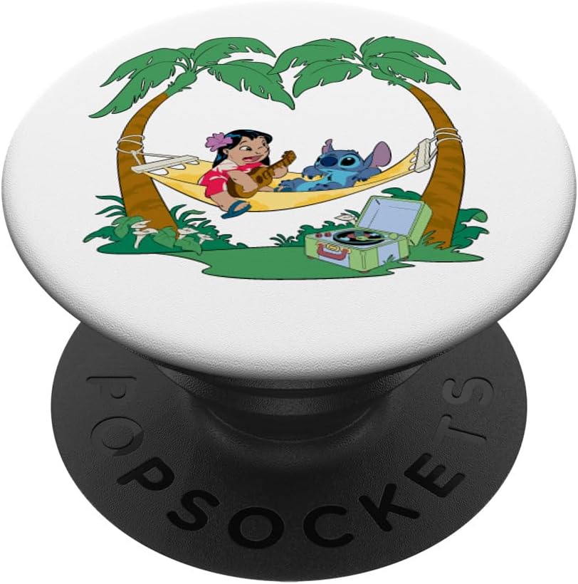Amazon.com: Disney Lilo & Stitch Music Hammock PopSockets Adhesive ...
