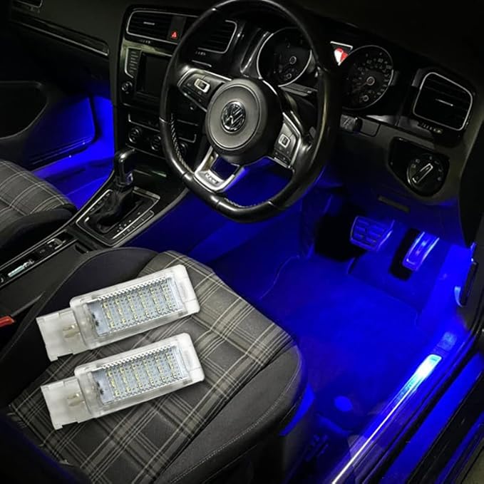GBrite Footwell Door Interior Lights Golf MK5 MK6 MK7 7.5 LED VW WHITE ...