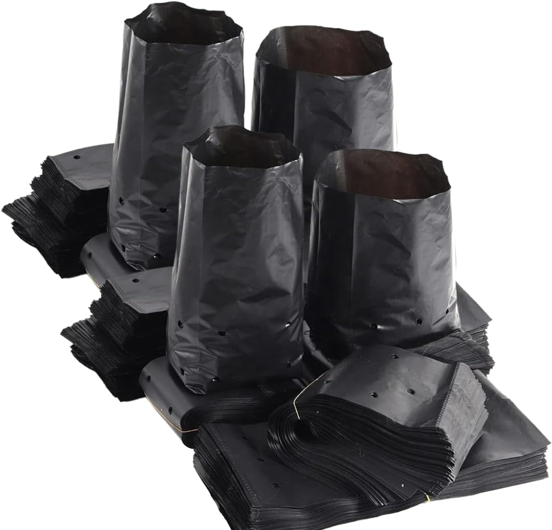 Go Garden Plastic UV Protected Poly Grow Nursery Plant Bags | Plant ...