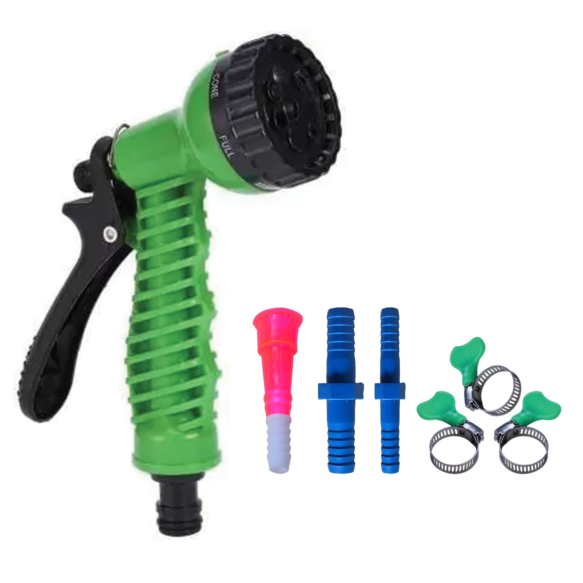 WATERLOG Heavy Duty 7 In 1 Garden Hose Spray Gun, With All Accessories ...