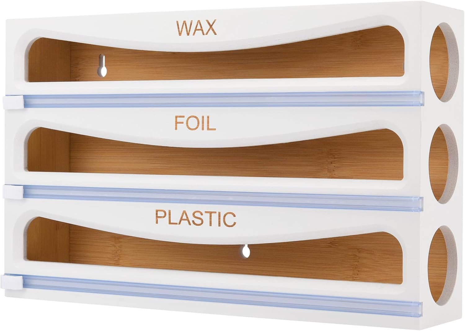 Amazon.com - Cozee Bay Bamboo Wrap Dispenser with Cutter, Plastic Wrap ...