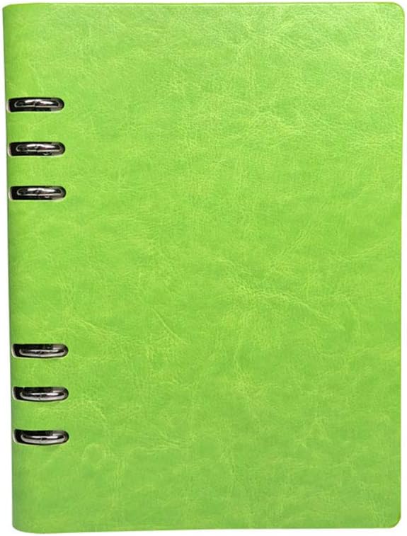 Amazon.com : A5 Classic Refillable Notebook Loose Pocket Leather 6 ...