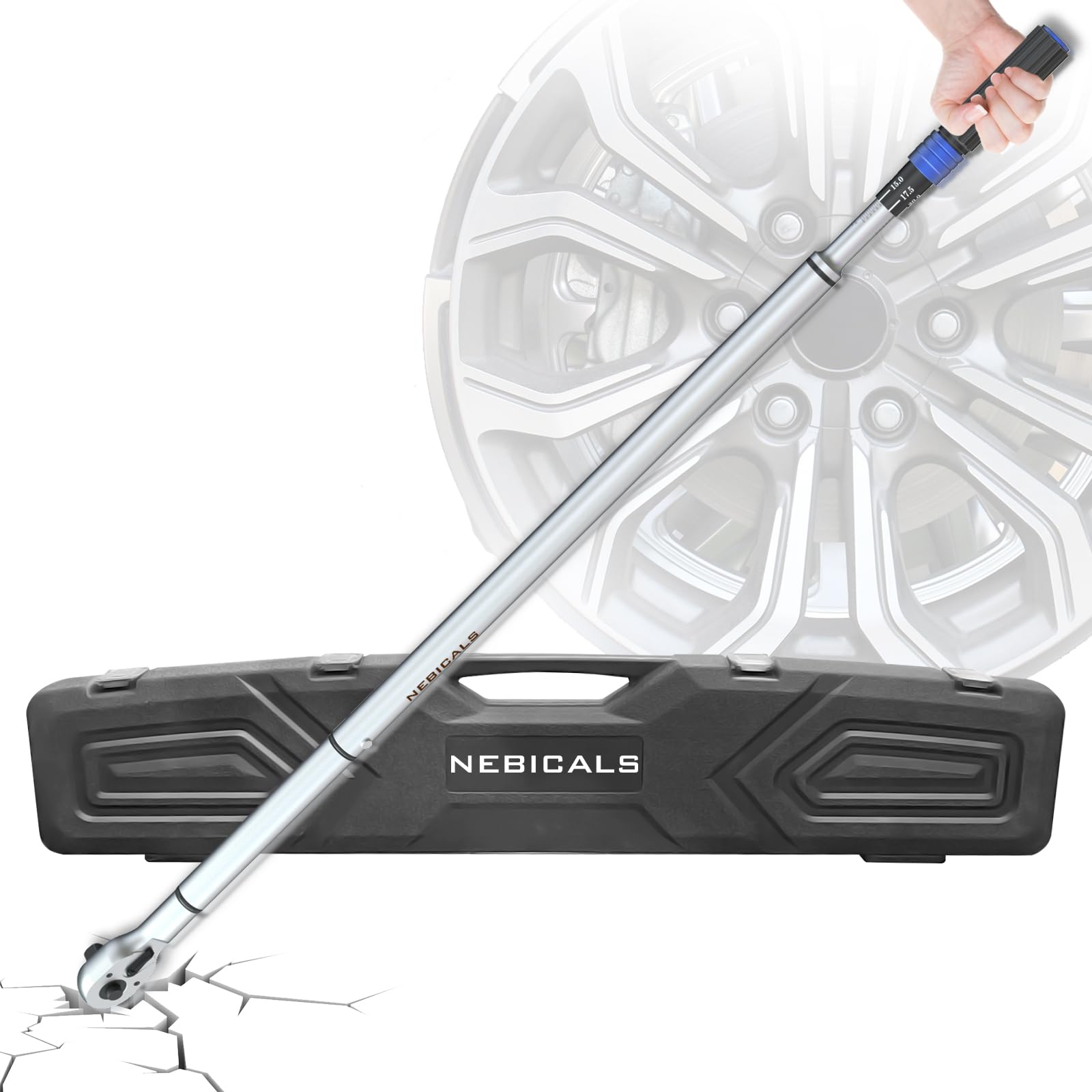 3/4 torque wrench 600 ft lb, 3/4'' 100-600 Ft Lb Torque Wrench, Dual ...