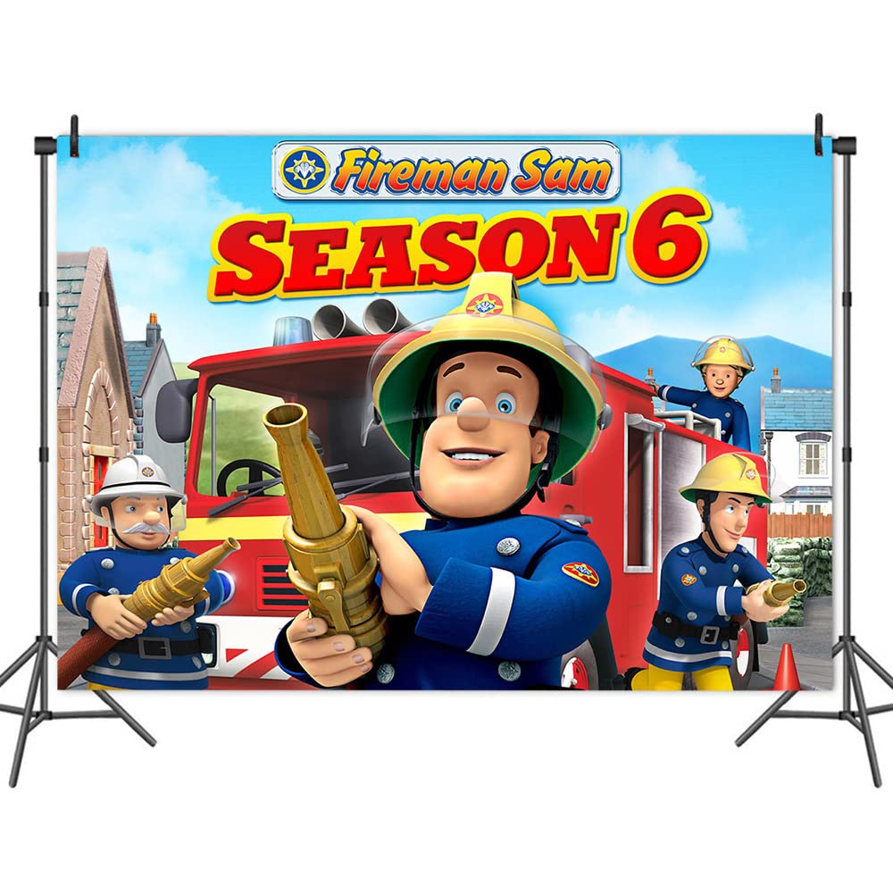 Buy Fireman Sam Backdrop Sam Photography, Fireman Sam Birthday ...
