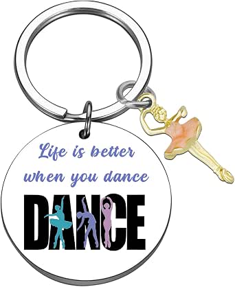 QUIHUD Dance Lover Gifts Dance Teacher Student Gifts Keychain For ...