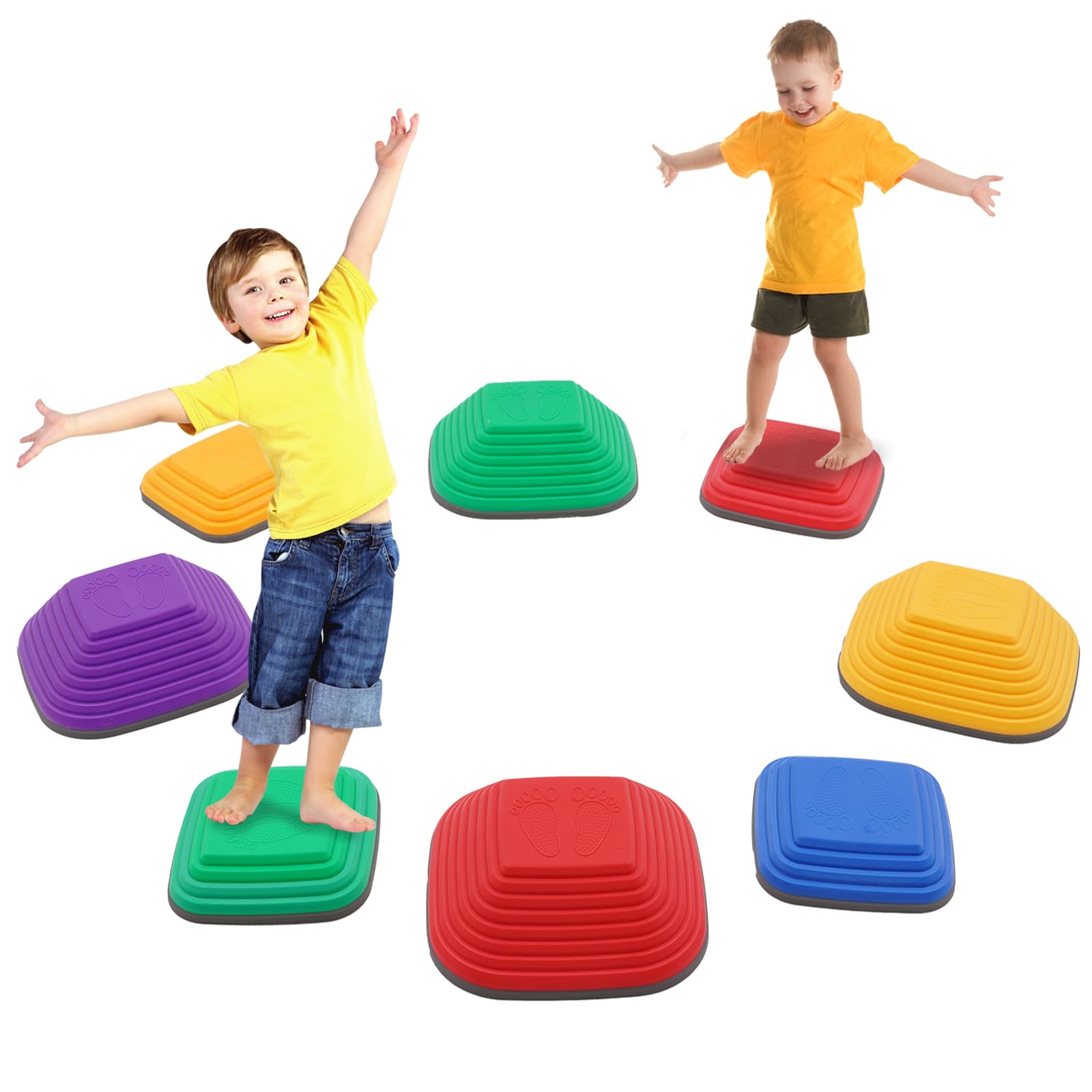 Amazon.com: 8PCS Balance Stepping Stones,Non-Slip Stepping Stone ...