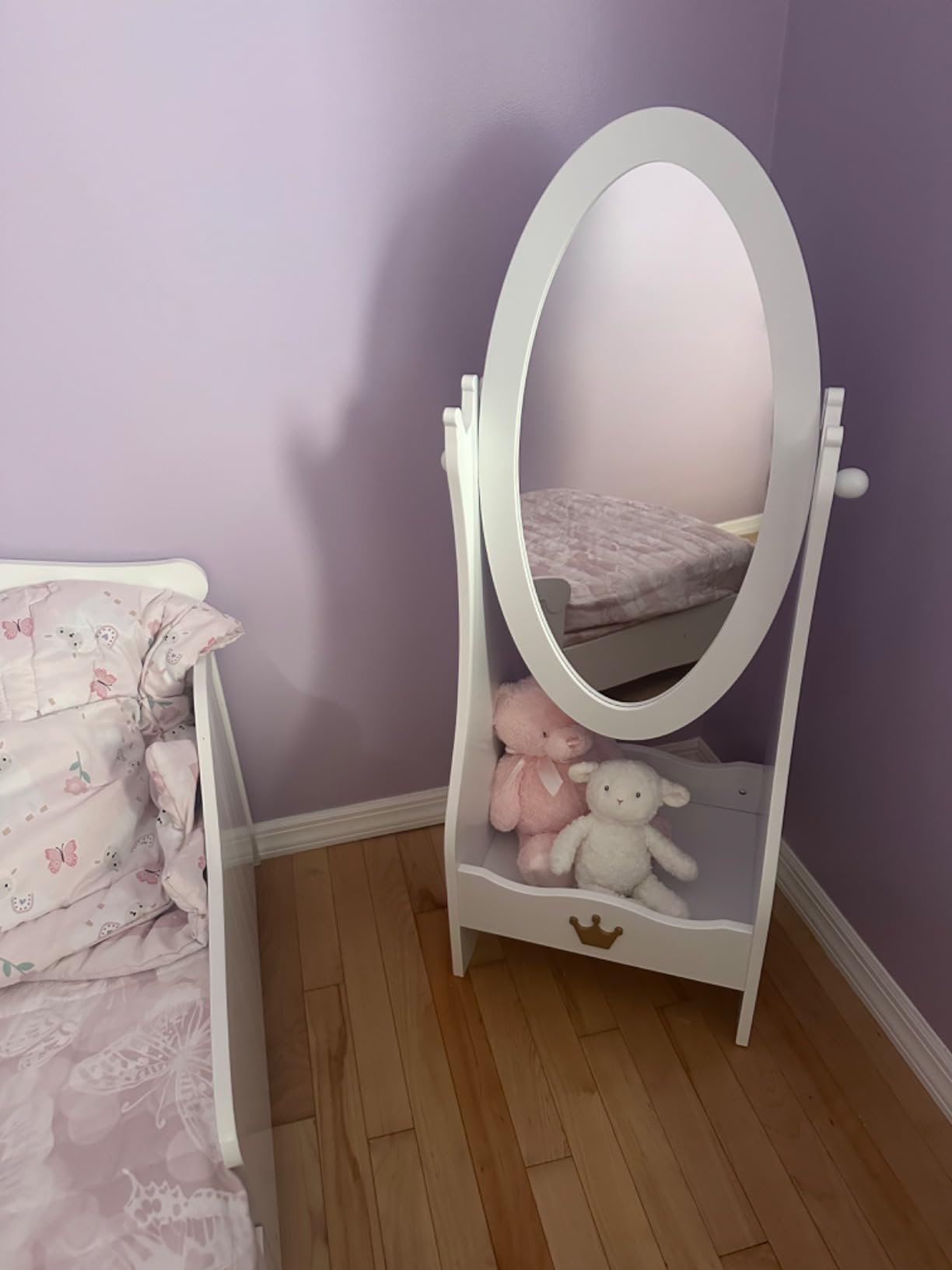 Amazon.com: UTEX Kids Full Length Mirror, Kids Free-Standing Dressing ...