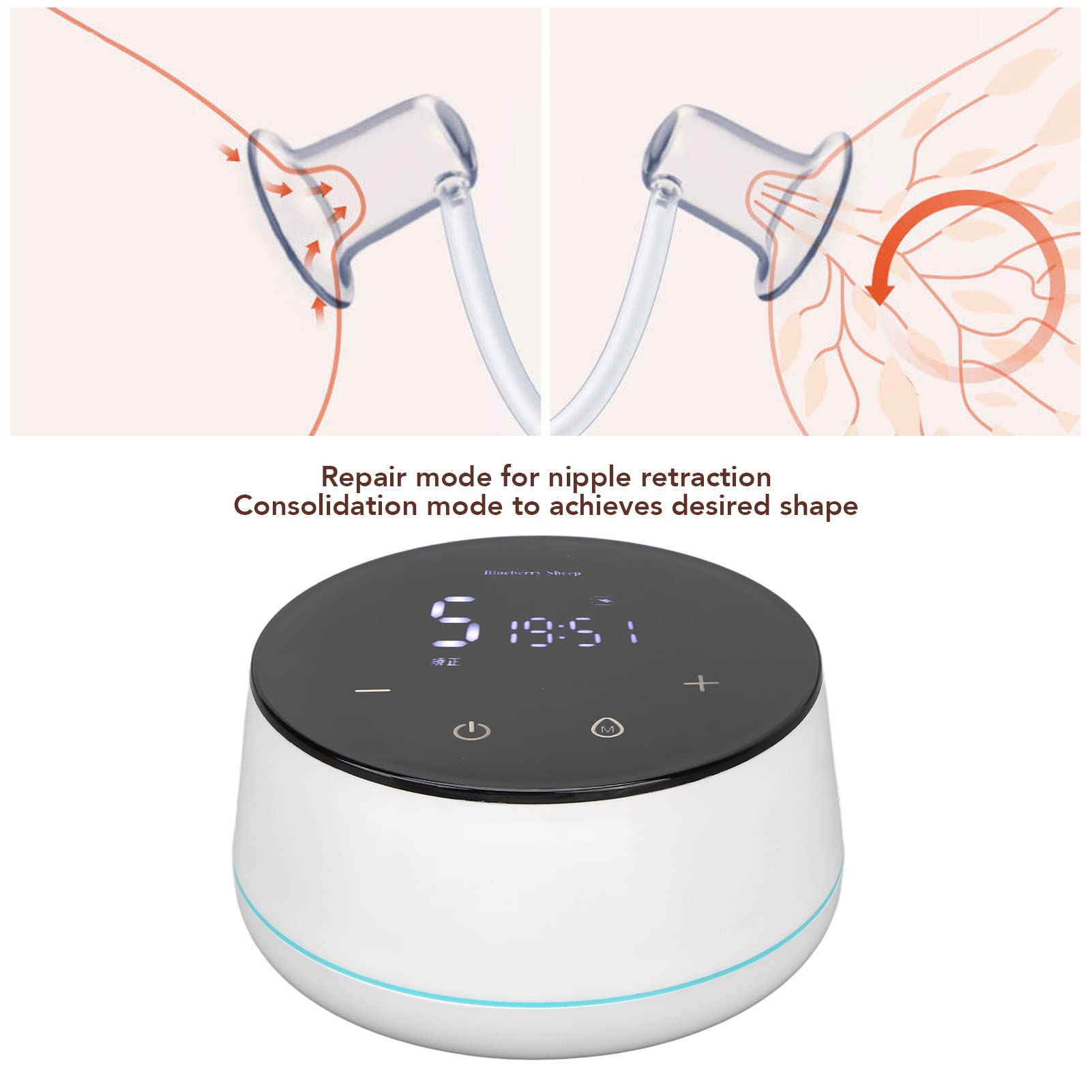 Electric Inverted Nipple Corrector Portable Nipple Pump