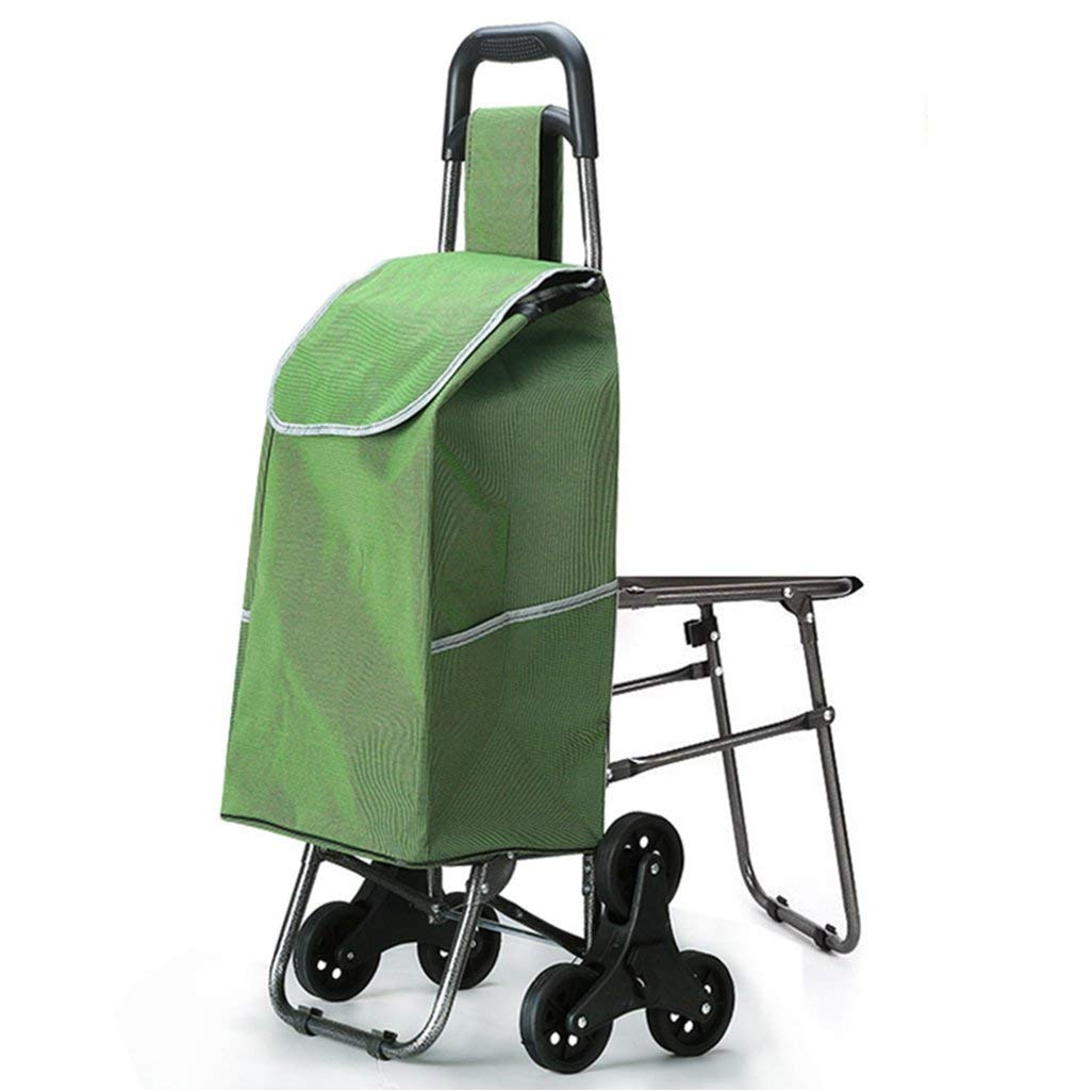 Buy With a chair, climbing a shopping cart, an old grocery shopping ...
