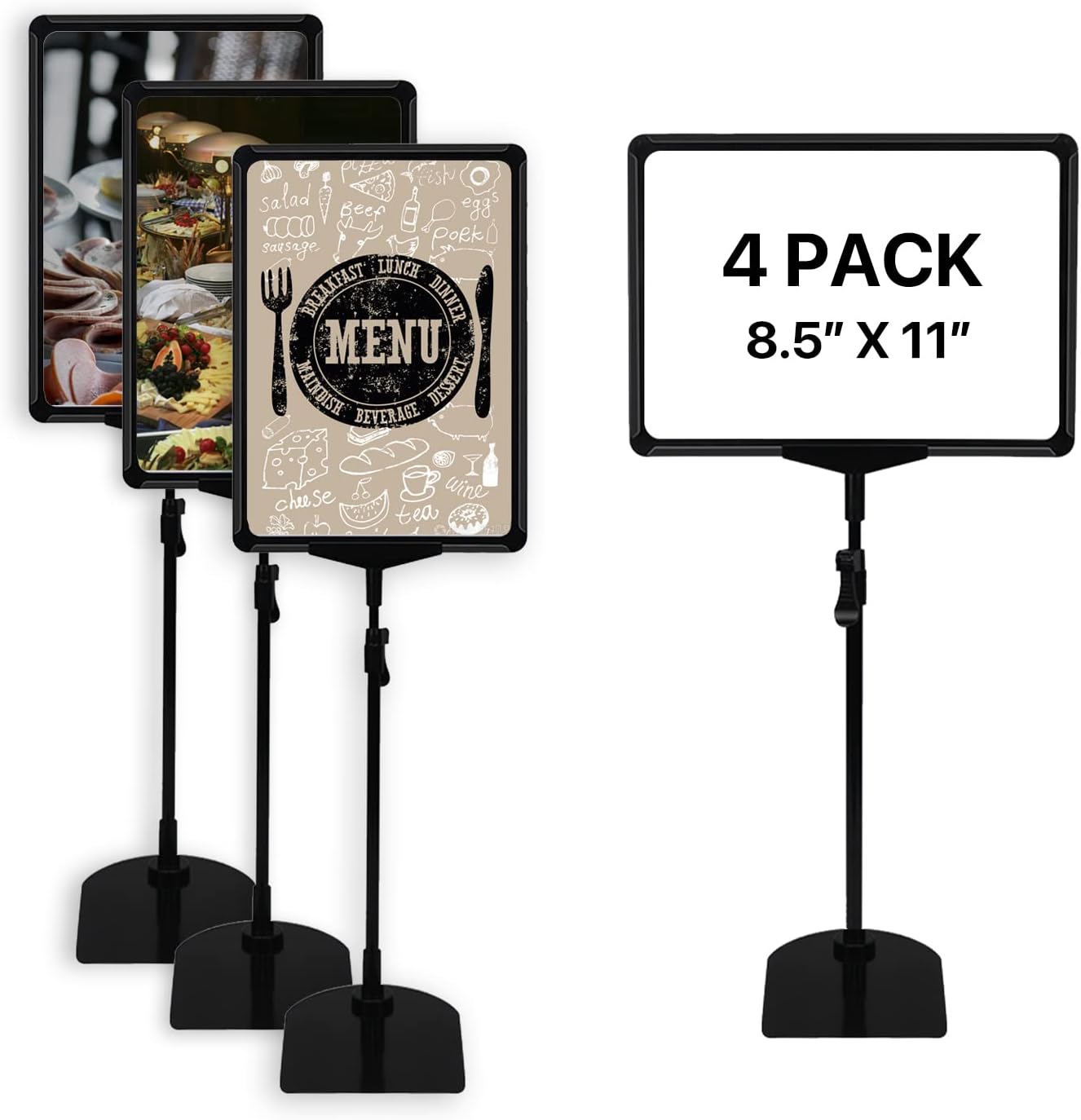Amazon.com : BUTUNITA Sign Holder Stand 8.5x11 Inch for Floor Table ...