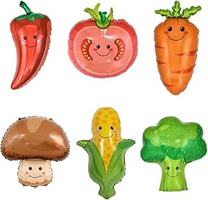 Amazon.com: 6pcs Fruit & Vegetable Aluminum foil Balloons for Party ...