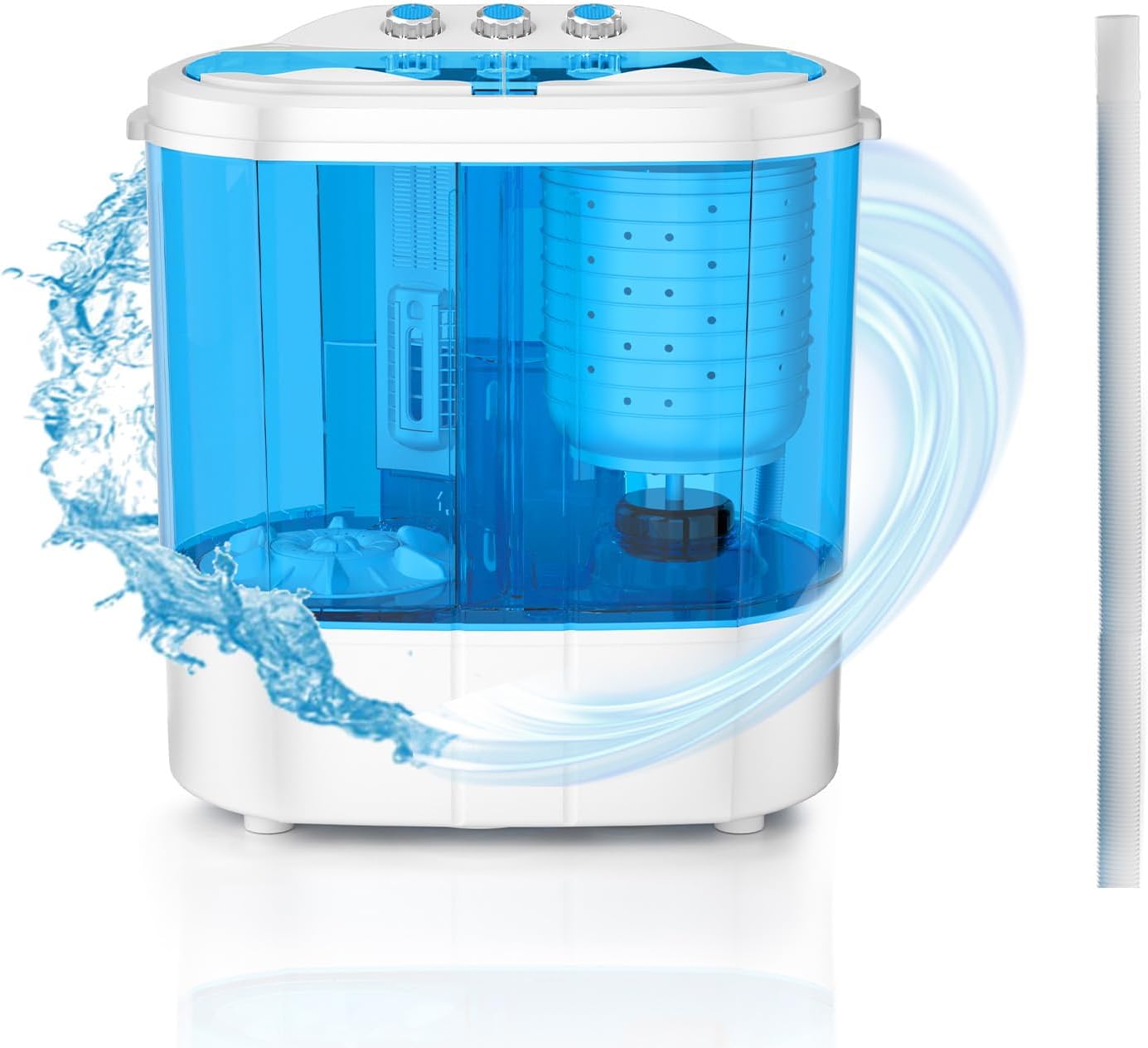 Amazon.com: COSTWAY Mini Washing Machine, Portable Washer for Compact ...