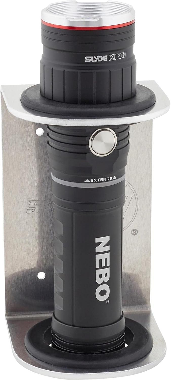 Amazon.com: Wall Mount Flashlight Holder, Aluminum, 1-3/4 Inch Hole ...