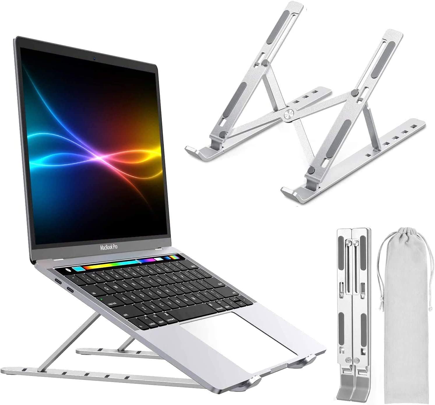 Laptop Stand Kamoon Portable Adjustable Tablet Computer Stand Aluminum ...